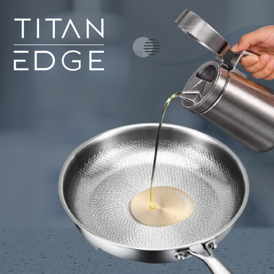 TitanChef Titanium Stainless Steel Frying Pan – TitanEdge